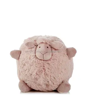 New Design Ball Shape Fat Plush Pink Sheep Toy With Round Body - Buy ...