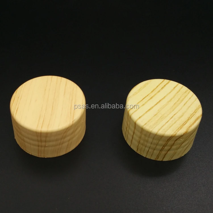 Custom Made Wooden Grain Plastic Cap Bamboo Screw Cap - Buy Plastic Cap ...