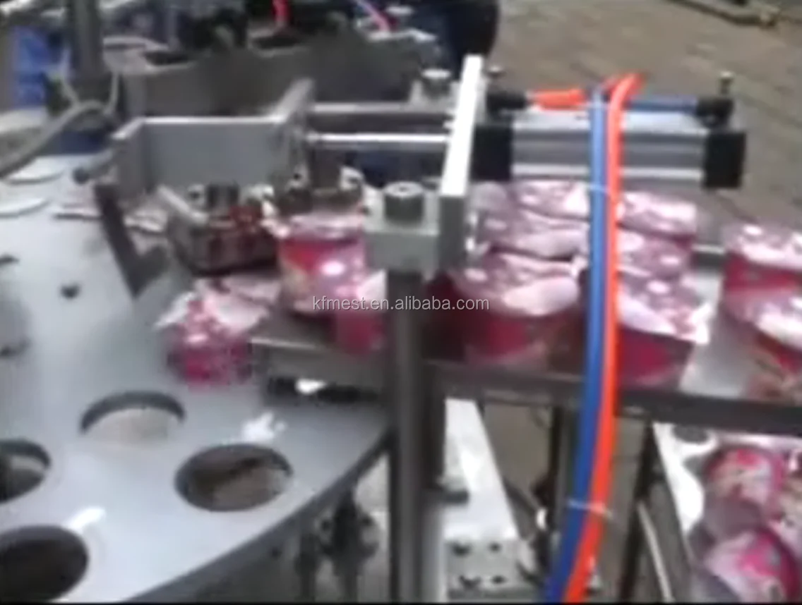 Full Automatic Ice Cream Cone Filling Machine with Chocolate Spraying