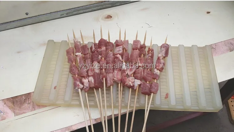 Automatic Souvlaki Meat Skewer Machine - 1800pcs/hr