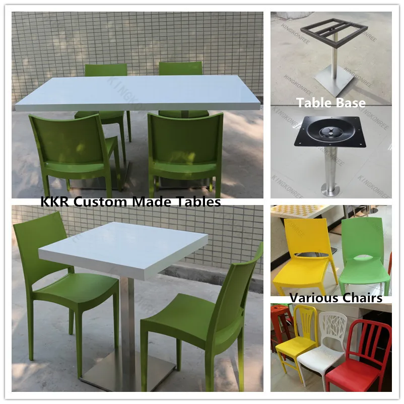 Kkr Cafe Table Chair Set / Fast Food Table Chair Set Artificial Stone ...