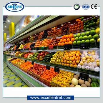 Fruits And Vegetables Display Refrigerator Commercial Fridge As ...