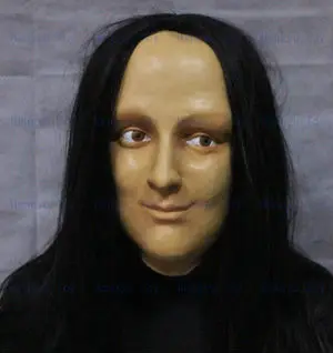 Creepy Female Lady Disguise Mask Halloween Movie Funny Scary Real ...