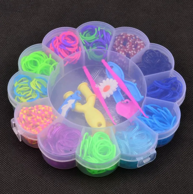 2022 Children Loom Bands Girls Craft Toys Gifts Loom Bands Kits Box For ...