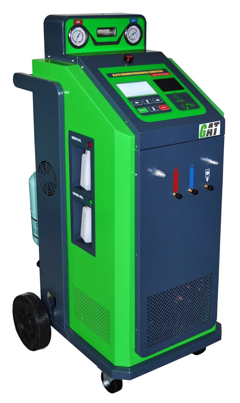 Full-automatic Car Air Condition Service Station A/c Refrigerant Recovery Recycling Machine ...
