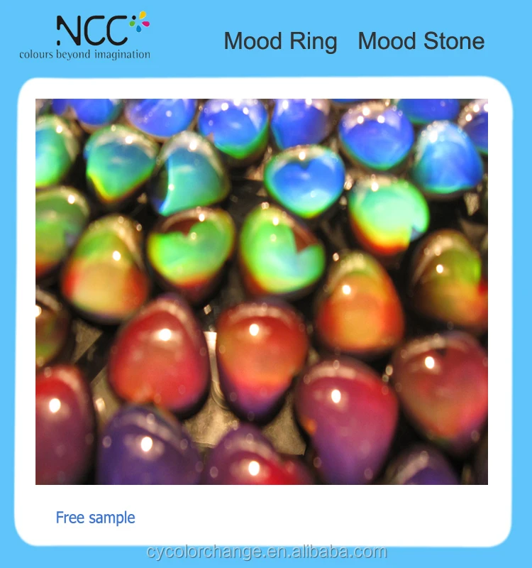 Hot Selling 12 Color High Quality Mood Ring Mood Stones Ring Adjustable ...
