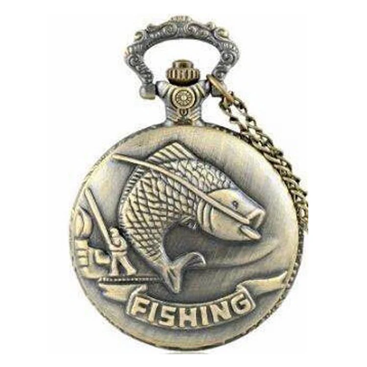 Fish Pocket Watch - Retro Vintage Charm for All Ages