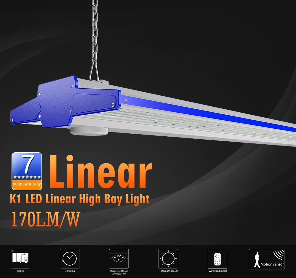 200w Aluminum Profile Industrial Led Linear High Bay Light For ...
