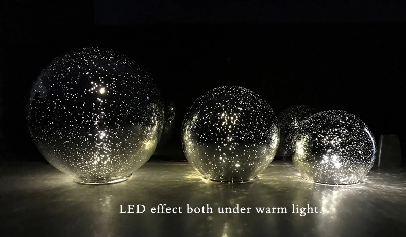 Lighted Mercury Glass Spheres - Perfect Christmas Decor