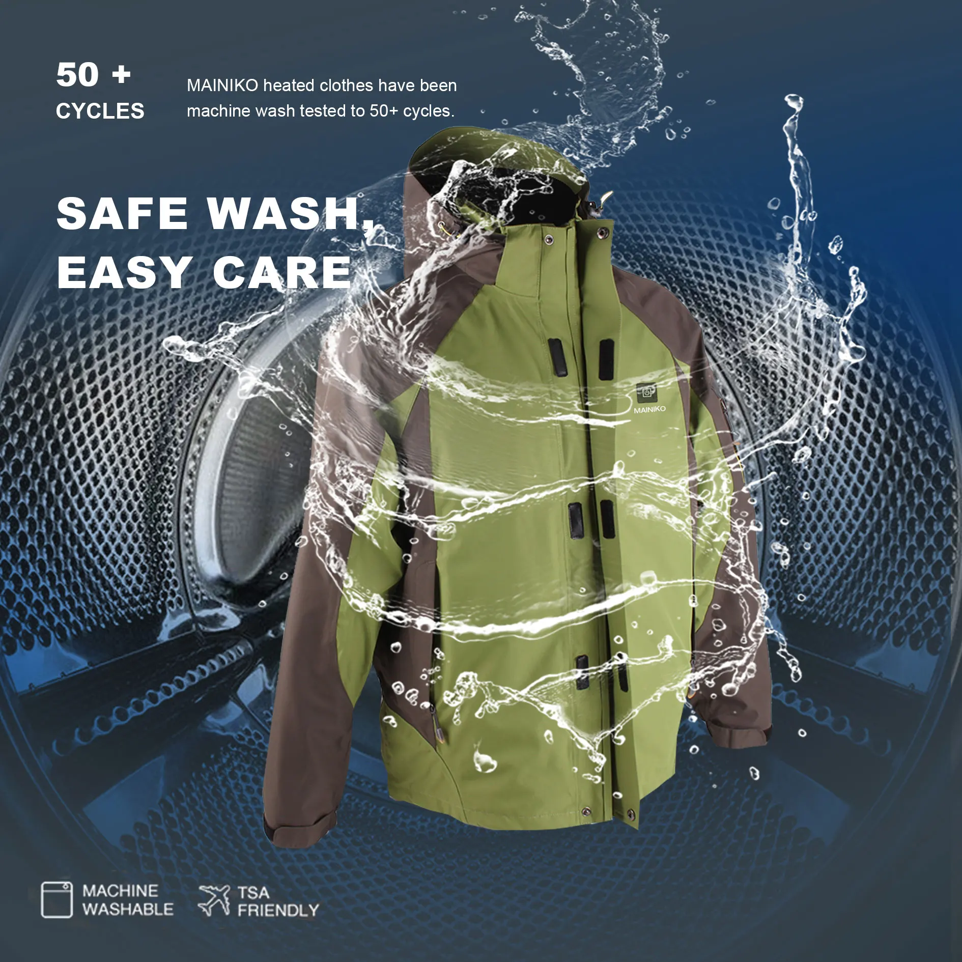 Factory Manufactured Usb Heated Ski Jacket With Windproof Oem Design ...