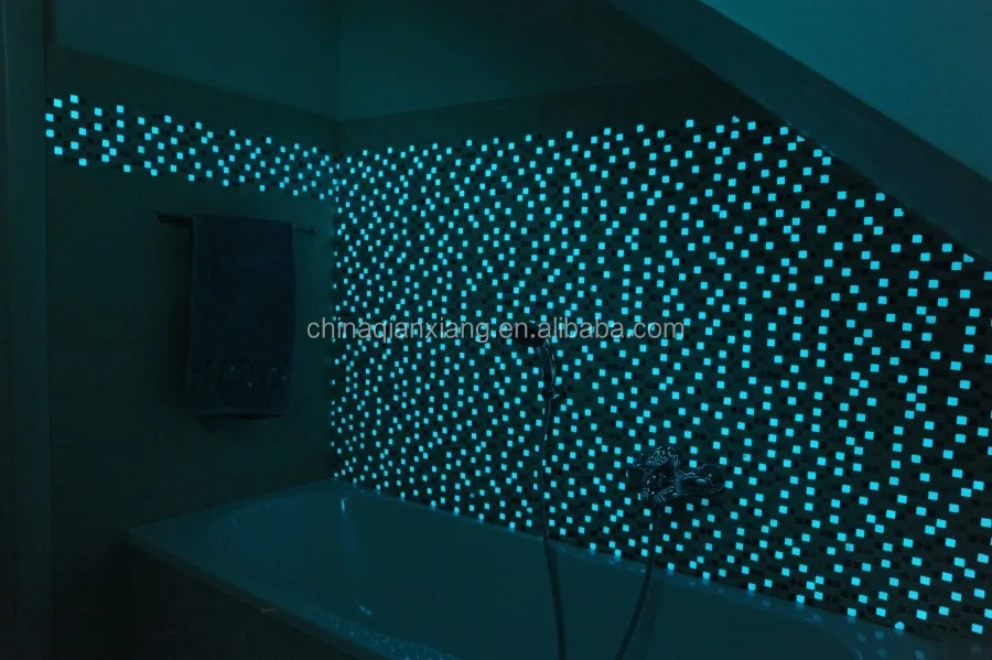 Foshan Supplier Photoluminescent Glass Luminous Mosaic Tile With ...