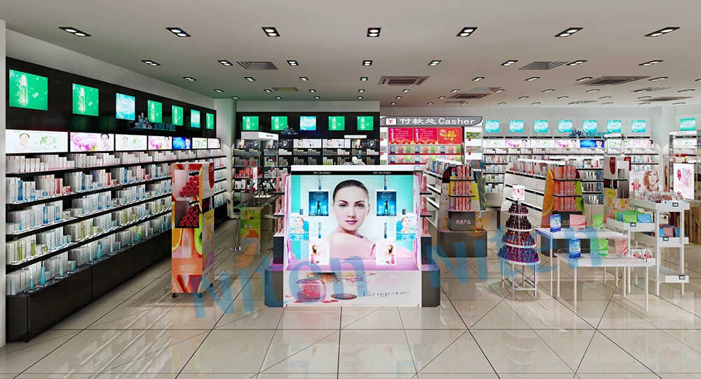 Trade Show Booth/exhibition Display Stand Latest Cosmetic Shop Design ...