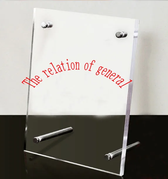 Screw Standing Clear Acrylic Sheet Photo Frames - Eco-friendly