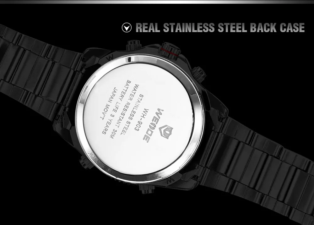 Large Digital Digital Watch,Trend Design Quartz Watch,Japan Movt Water ...