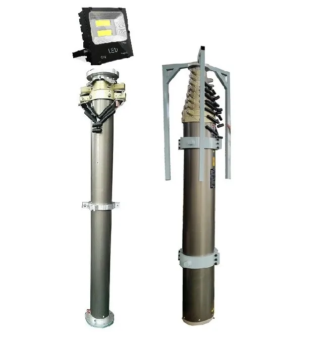 Mástil Telescópico Neumático Para Luces,Cámara Y Telecomunicaciones,8m ...