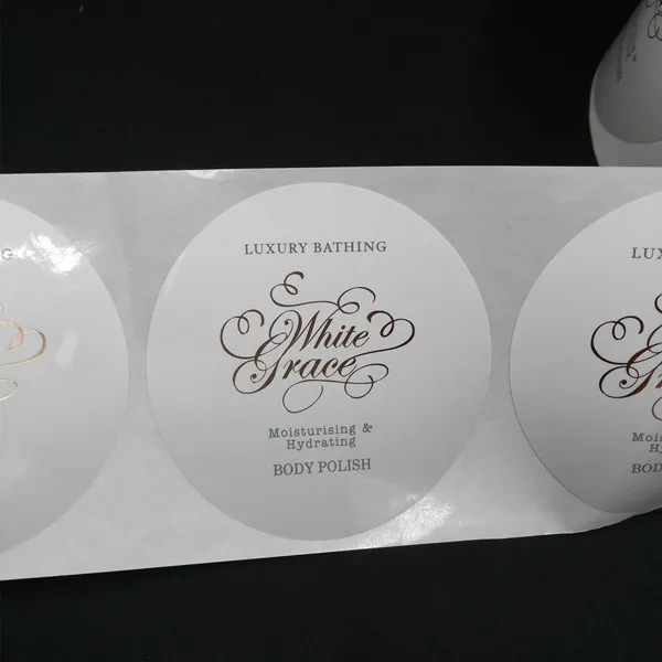 Custom Body Lotion Label Cosmetic Sticker With Gold Foil Logo - Buy ...