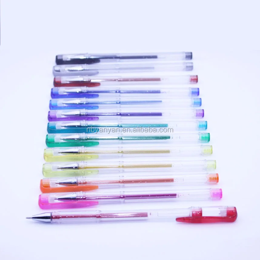 Everyday Essentials Gel Pens Top Quality Fine Glitter 100 Unique Colors ...