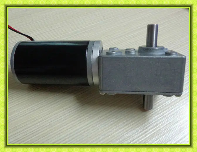 Worm Drive Gear Motor Dc 12v 24v High Torque Low Rpm - Buy Worm Drive ...