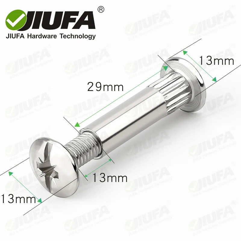 Jiufa Furniture Connecting Screw Cabinet Metal Connector Screw Fastener ...