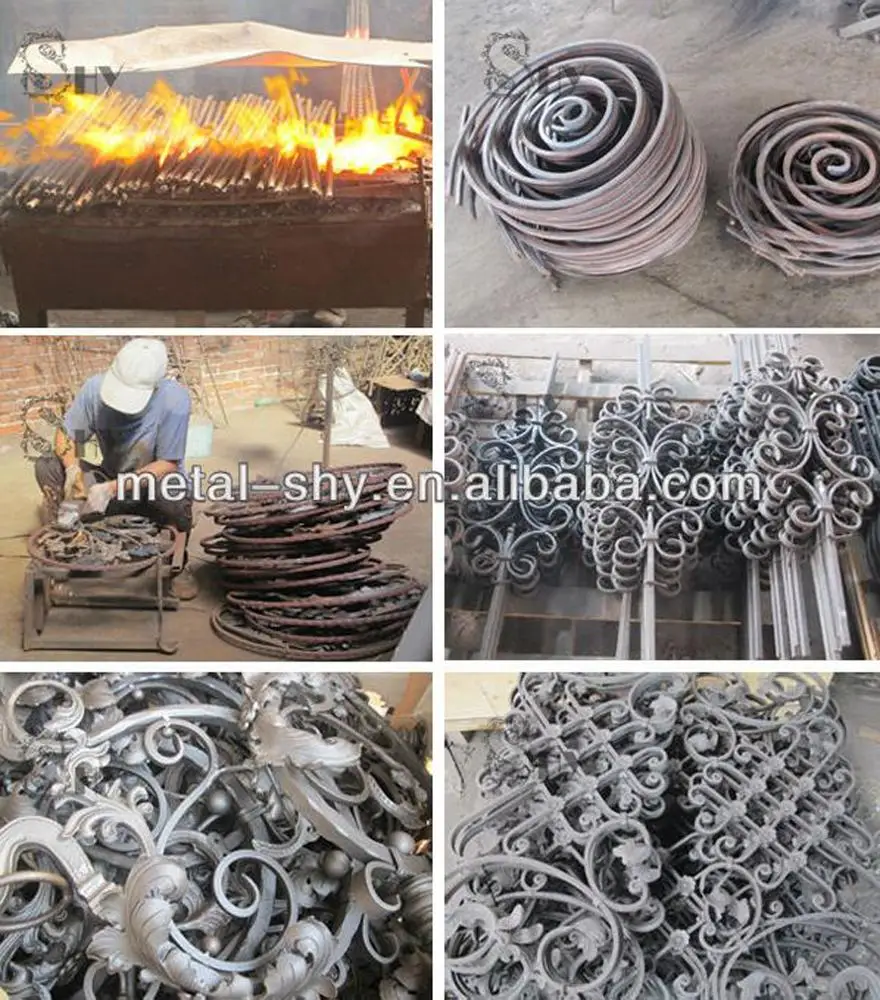 Factory Decorative Flower Fence Ornaments Iron Grill Designs - Buy ...