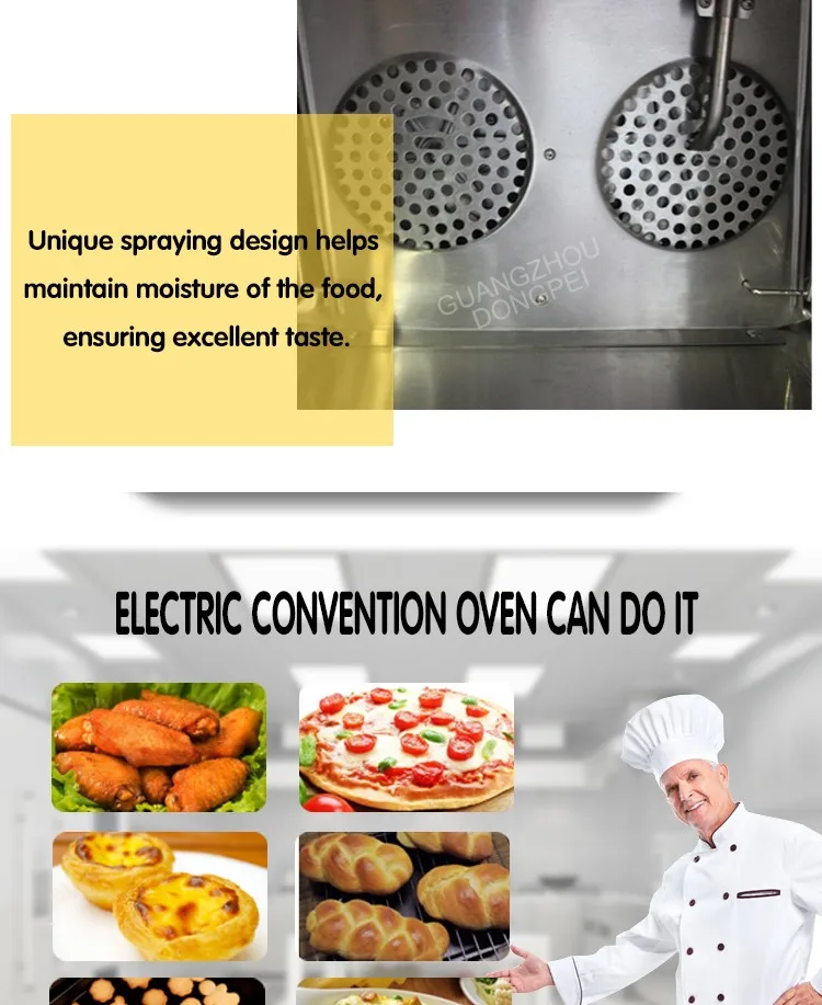 Bakery Equipment Hot Air Baking Oven Electric Convection Oven - Buy ...