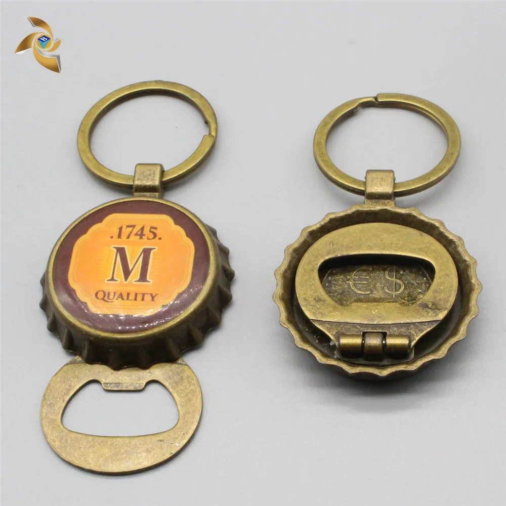 Custom Beer Cap Bottle Opener Keychain - Sustainable & Durable