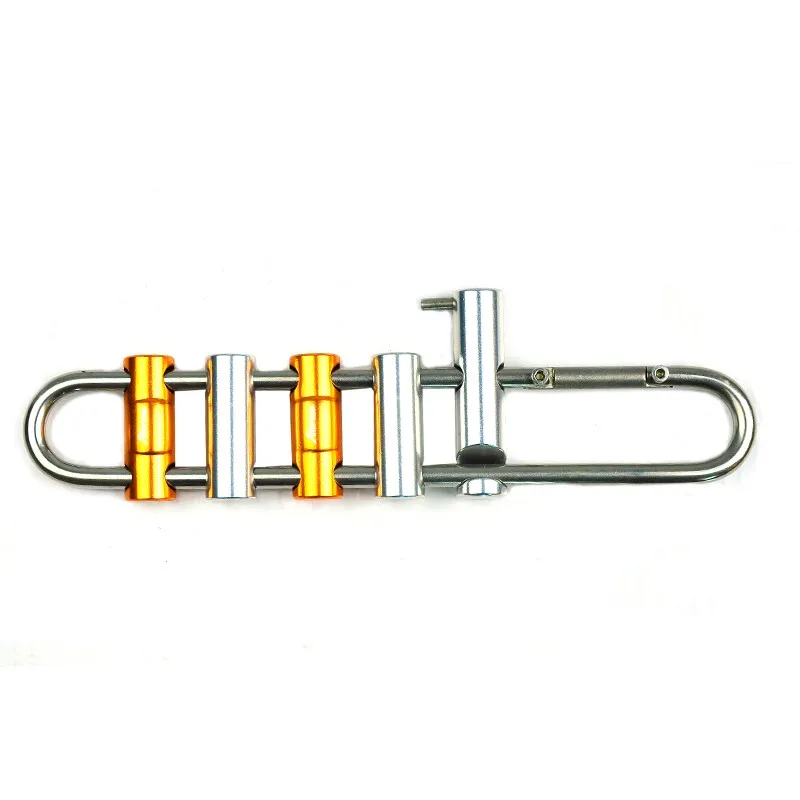 Aluminum Rack Descender With Five Braking Bars,Climbing Safety Stop ...