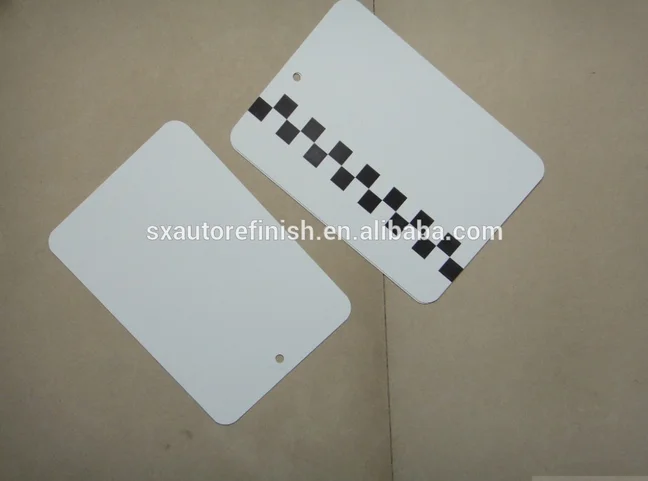 Metal Color Match Cards Primed Paint Test Card Light White Light Grey ...