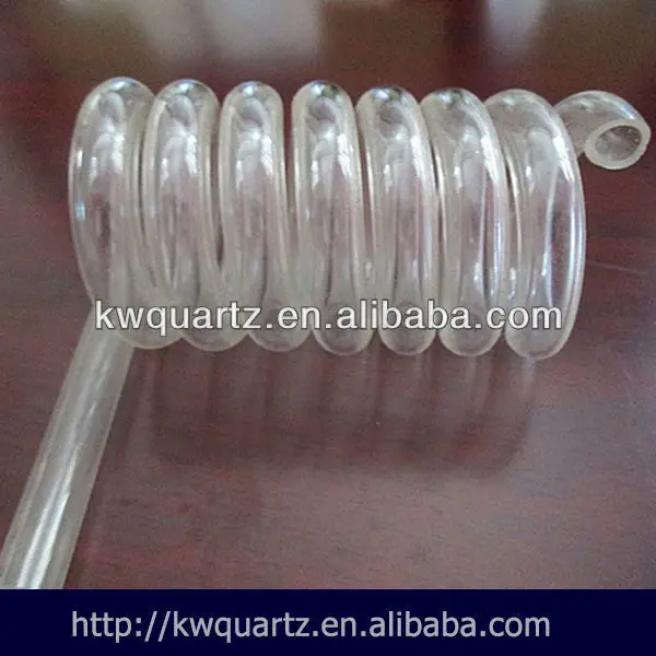 Transparent Quartz Spiral Glass Tube For Heating Tube - Buy Quartz ...