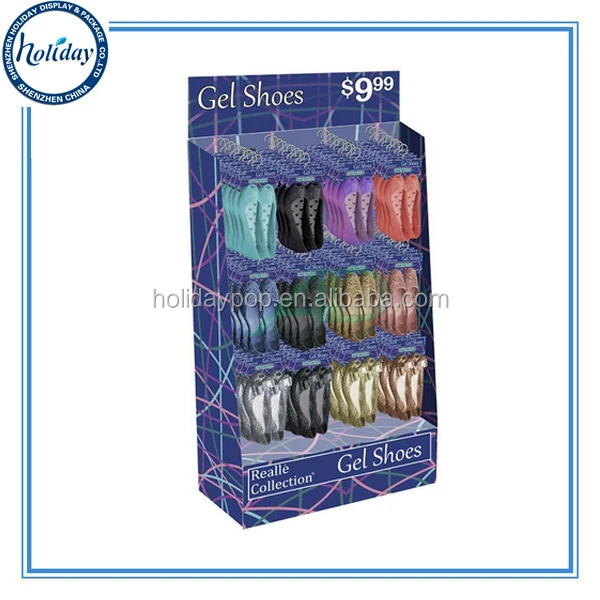 Free Standing Hanging Display Stand For Slippers,Cardboard Retail Shoe ...