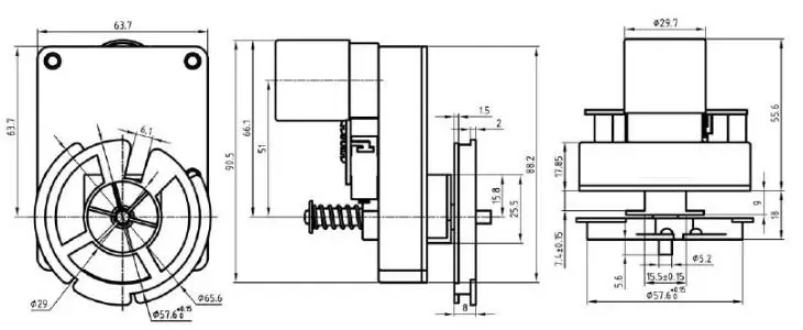 Dc24v Vending Machine Motor 12v Spiral With Motor For Vending Machine ...