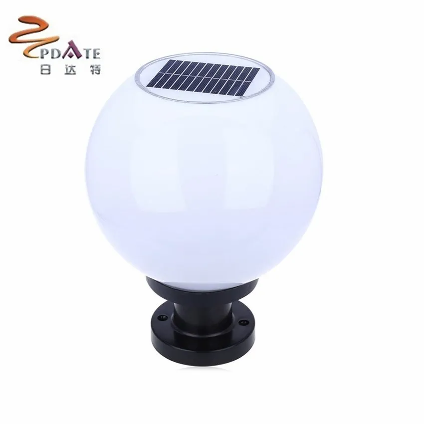 Ip65 Waterproof Outdoor Globe Dia 200/250/ 300mm Solar Post Pillar ...