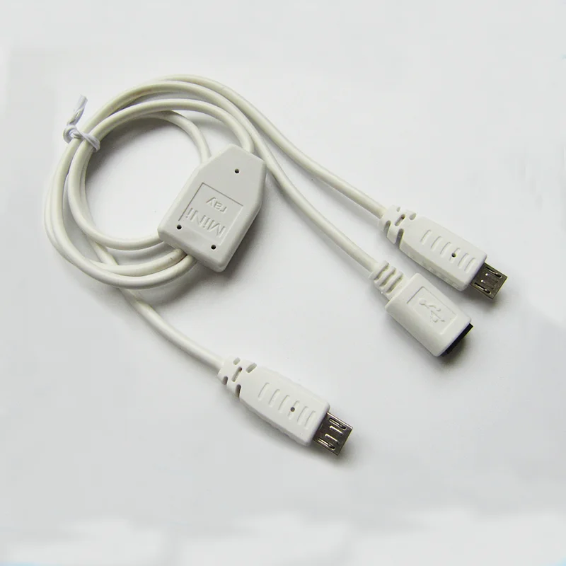 All In One Micro Usb Y Cable Splitter 1 Female 2 Male 2 In 1 Micro Usb ...