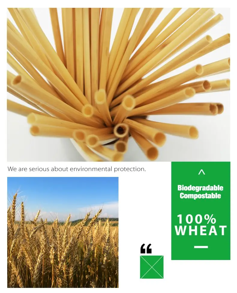 Eco-friendly Disposable Pure Wheat Straw - Buy Pure Natural Straw,Pure ...