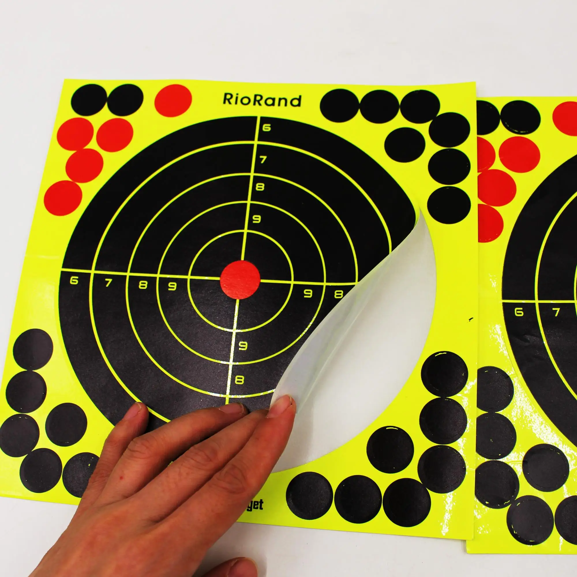Shooting Targets 12 Inch 8 Inch Self Adhesive Paper Reactive Splatter ...