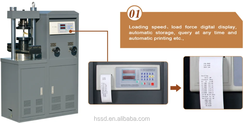 200kn Compression Machine - Concrete Testing Equipment