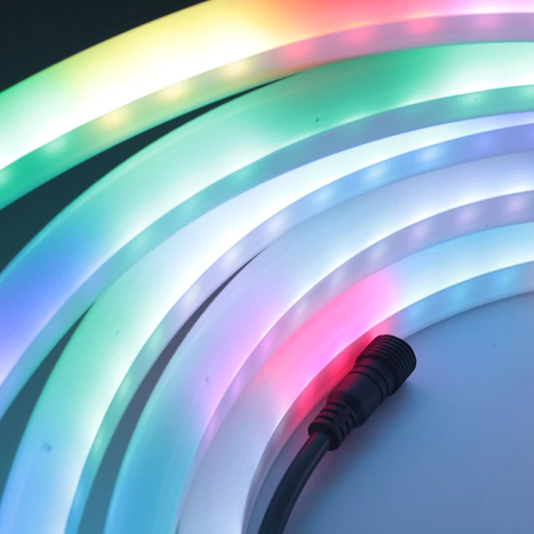 Waterproof Ip68 Outdoor Rgb Led Neon Flex Strip Light Dc24v - Buy Led ...
