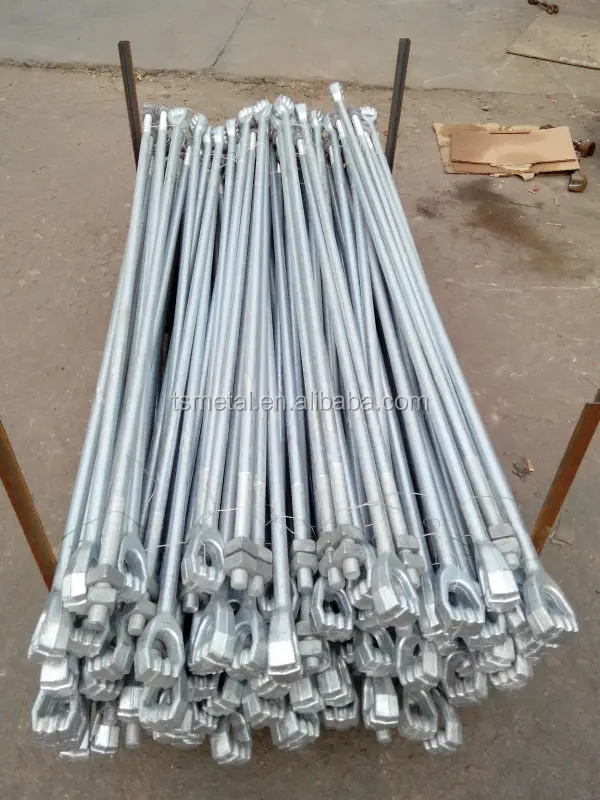 Galvanized Steel Rod Flexible Threaded Bolt - Buy Galvanized Steel Rod ...