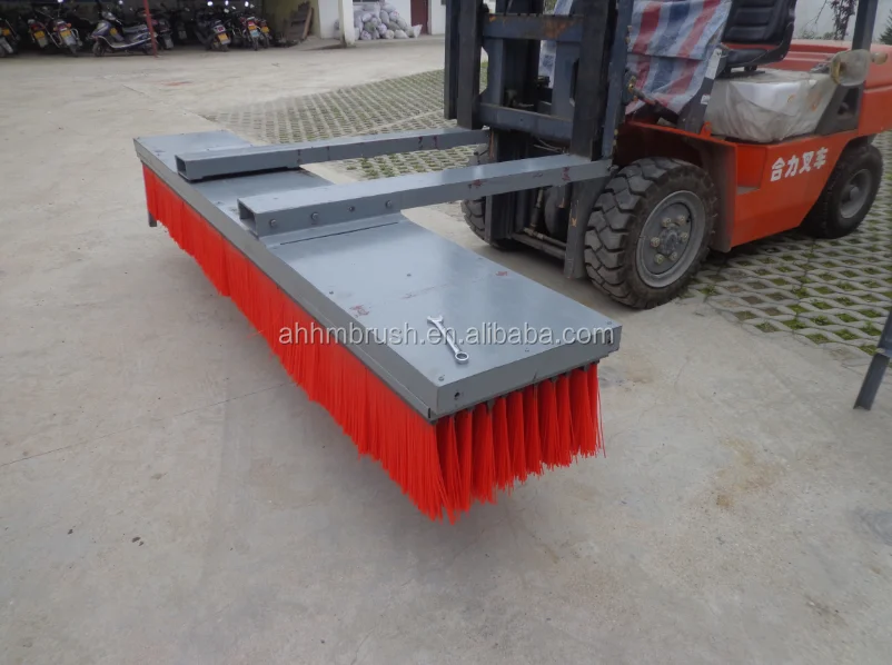 Forklift Sweeper Broom Telehandler Forklift Mounted Yard Sweeper Brush ...