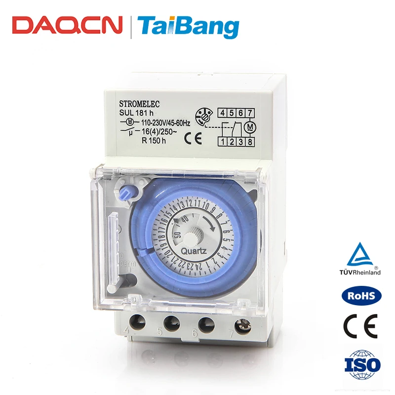 Daqcn China Suppliers Manual Timer Switch Sul181h 110vac/220vac - Buy ...