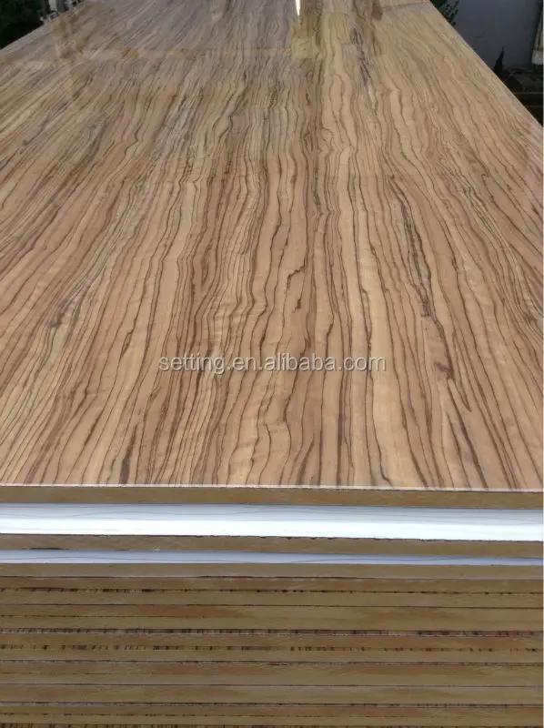 Ultra High Gloss Wood Grain Mdf Board For Furniture Doors - Buy Wood Board Design Panel ...
