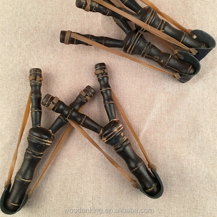 Childhood Bamboo Slug Wooden Outdoor Toy Catapult Slingshot Powerful ...