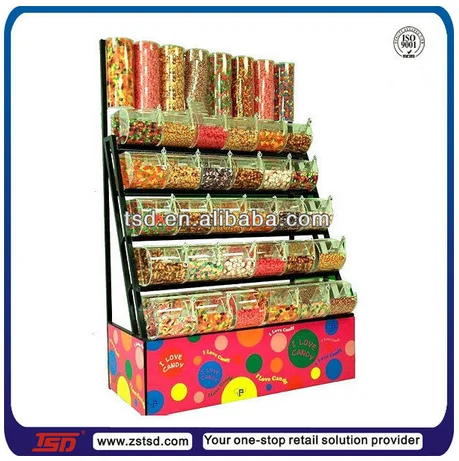 Custom Candy Shop Display,Wooden Candy Display Rack,Candy Store ...