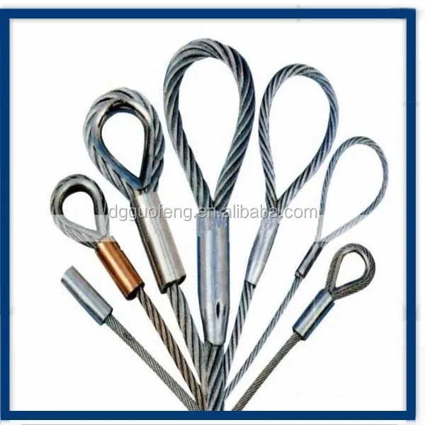Wire Rope With Hook And Thimble On Both Ends - Buy Wire Rope,Wire Rope ...