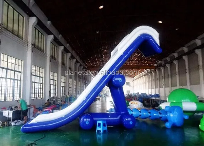 Adjustable Floating Inflatable Dock Slide Pvc Summer Inflatable Yacht ...