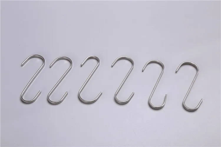 Flat S Hooks Heavy-duty Genuine Solid 304 Stainless Steel S Shaped ...