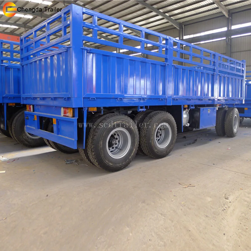 7m 30t Length Turntable Flatbed Full Trailer - Buy Flatbed Full Trailer ...