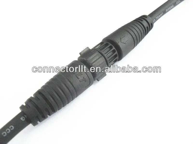 Llt M10 Molded With Cable Ip65 2 Pin Male Female M10 Connector - Buy ...