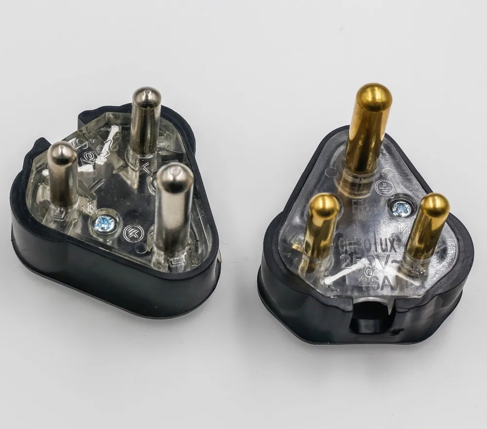 Sa-181 220v South Africa 3 Pin Power Plug Hollow Type,Hollow Pin - Buy ...