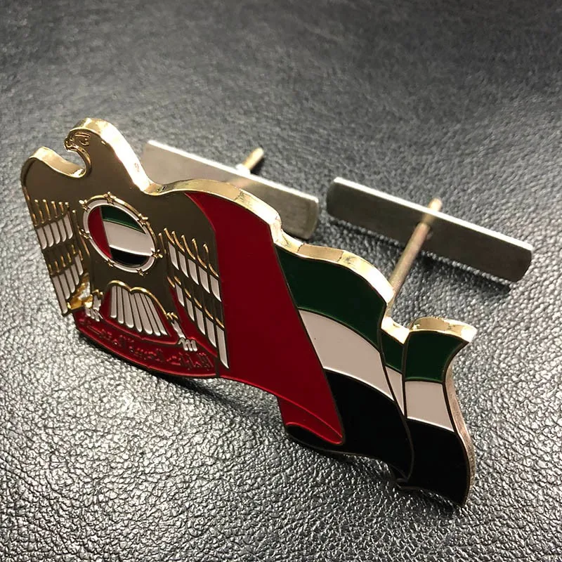 2018 Uae Gold Plating Falcon With Flag Car Emblem With Screw For ...
